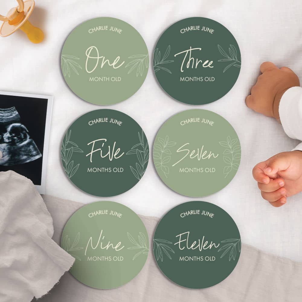 Baby Milestone Discs | Wooden Milestone Discs - Tinyme New Zealand